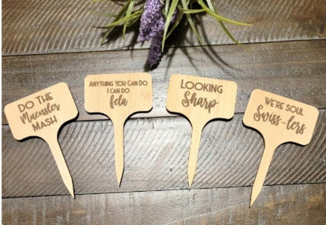 Wooden Cheese Picks-funny Charcuterie Board Markers-funny Party Food ...
