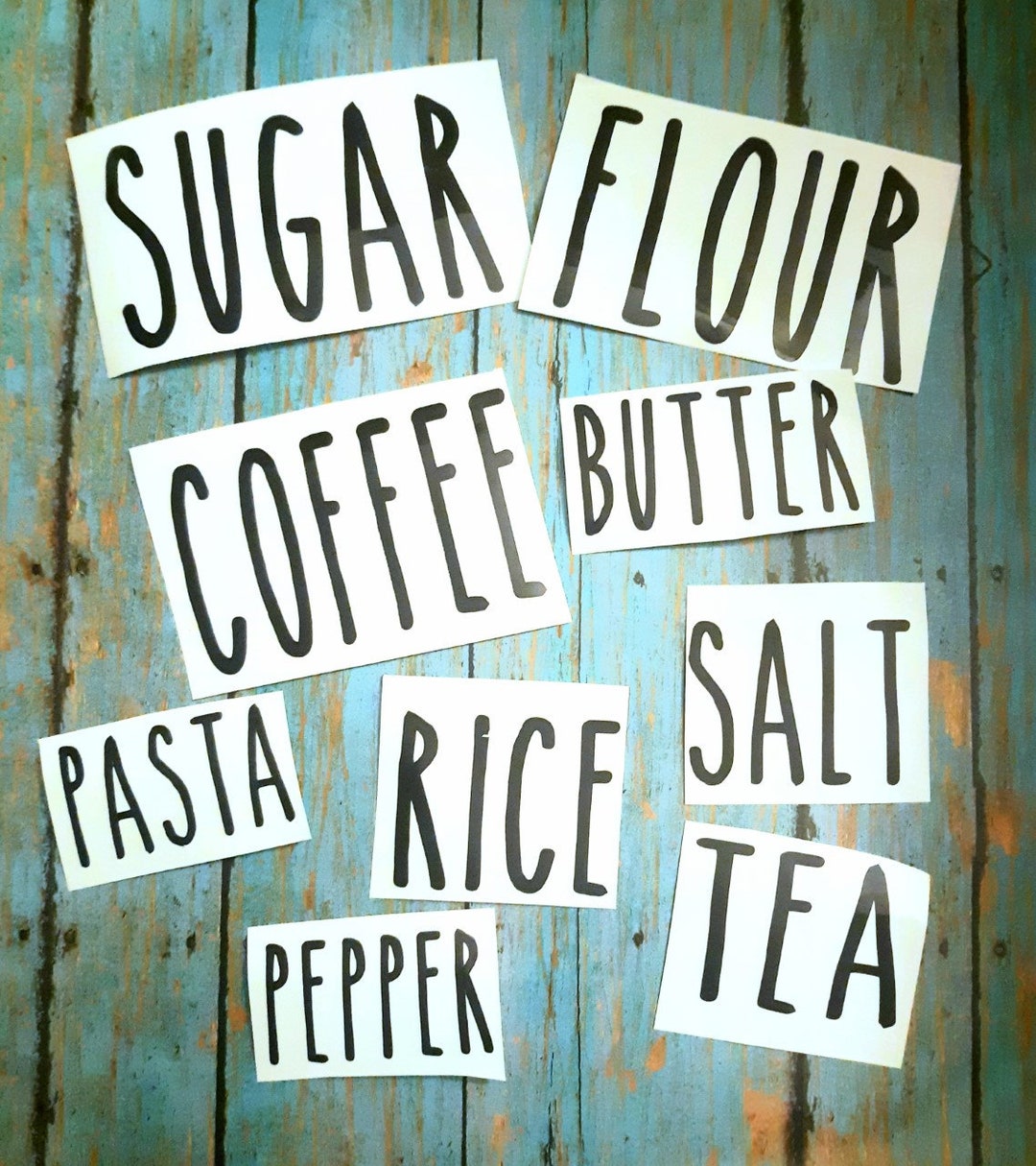 Rae Dunn Inspired Kitchen Decals-farmhouse Decals-farmhouse Pantry ...