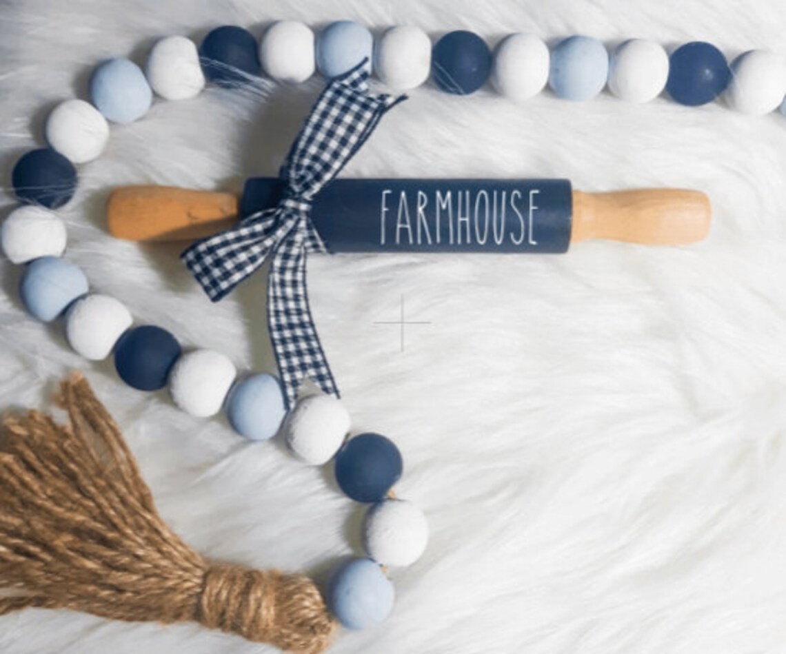 Mini Farmhouse Rolling Pins-rae Dunn Inspired-farmhouse - Etsy