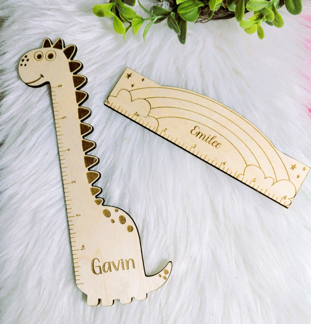 Personalized Wooden Engraved Rulers-back to School Gift-ruler With Name ...