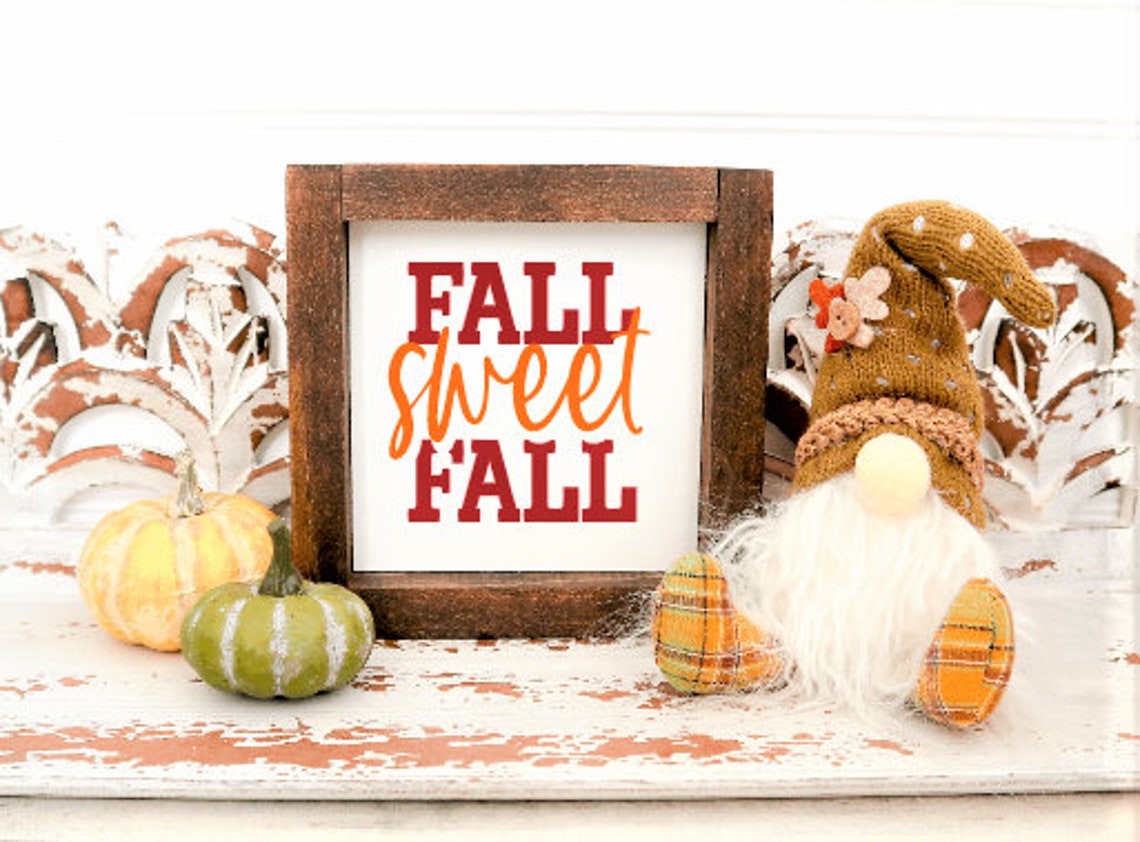 Mini Fall Farmhouse Signs-mini Farmhouse Signs for Three | Etsy