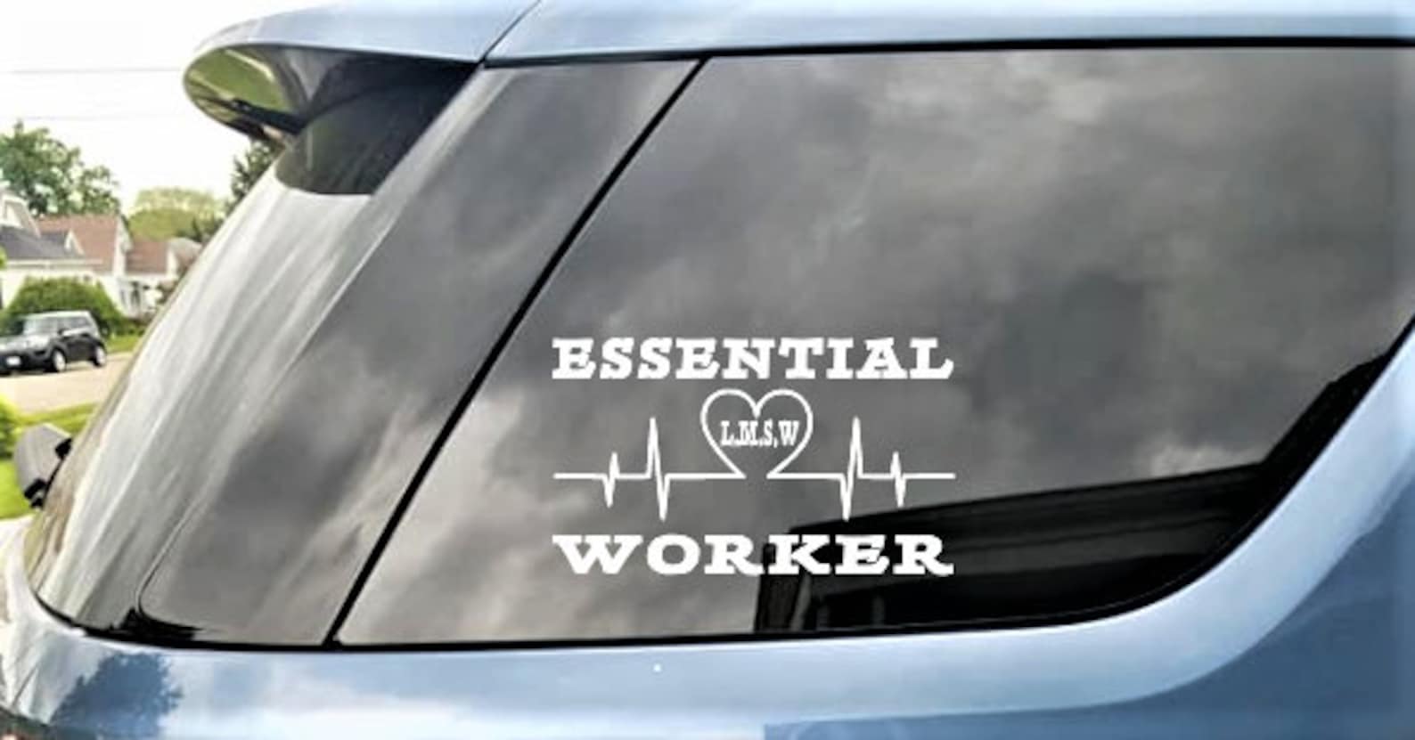 LMSW Car Decal Essential Worker Healthcare Worker Car Decal - Etsy
