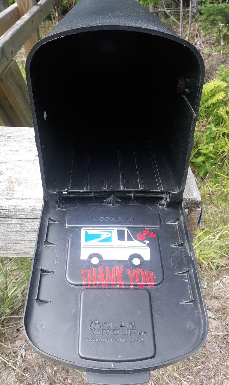 Thank You Mailbox Decal/mailman Decal/mailman Stickers/mailbox - Etsy