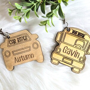 Back to School Backpack Tag-personalized Bag Tag-bus Rider-car Rider ...