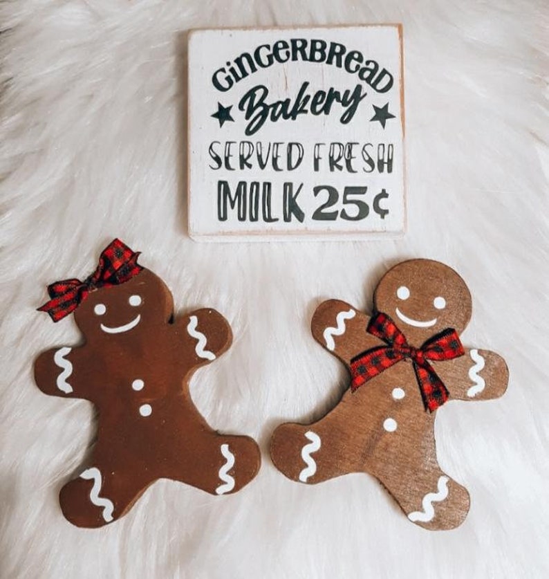Gingerbread Boy-gingerbread Girl-wooden Gingerbread | Etsy