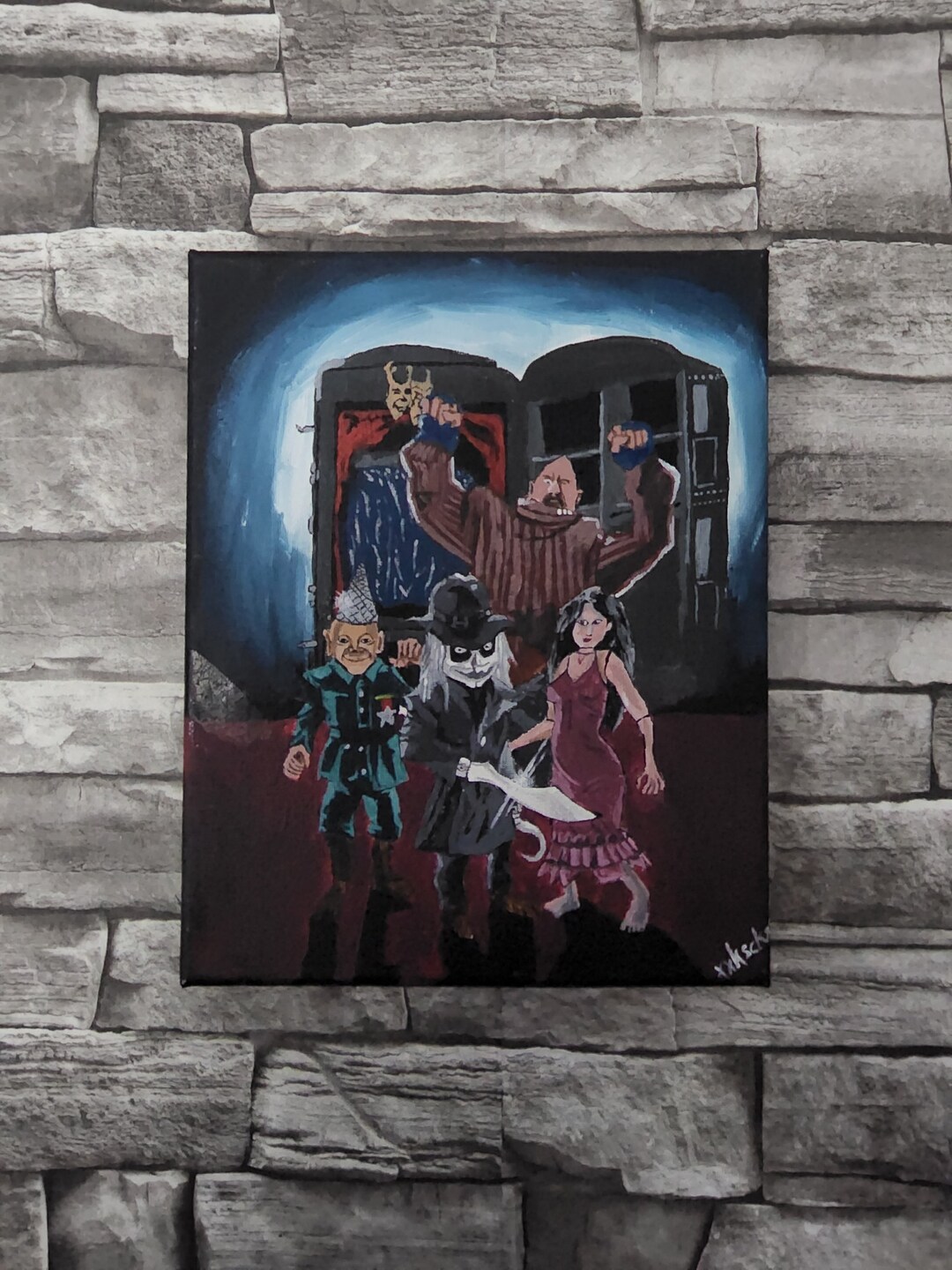 Puppet Master Horror Acrylic Painting - Etsy