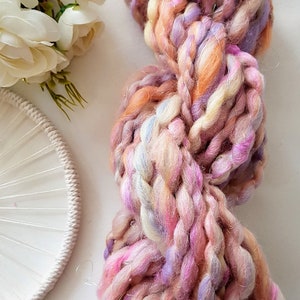 Chunky Handspun Pastel Rainbow Yarn. 50 Grams 18 Metres. - Etsy