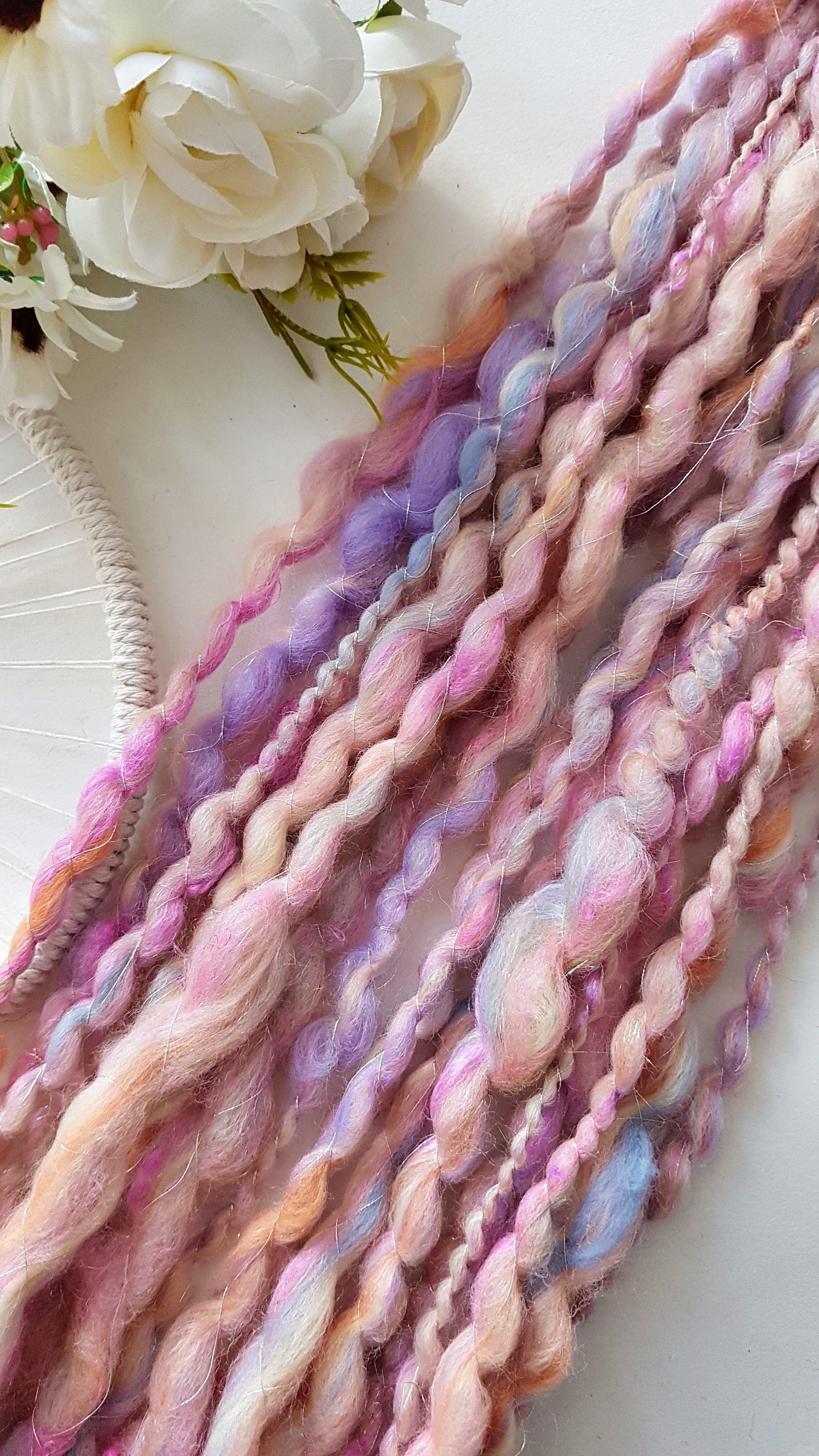 Chunky Handspun Pastel Rainbow Yarn. 50 Grams 18 Metres. - Etsy