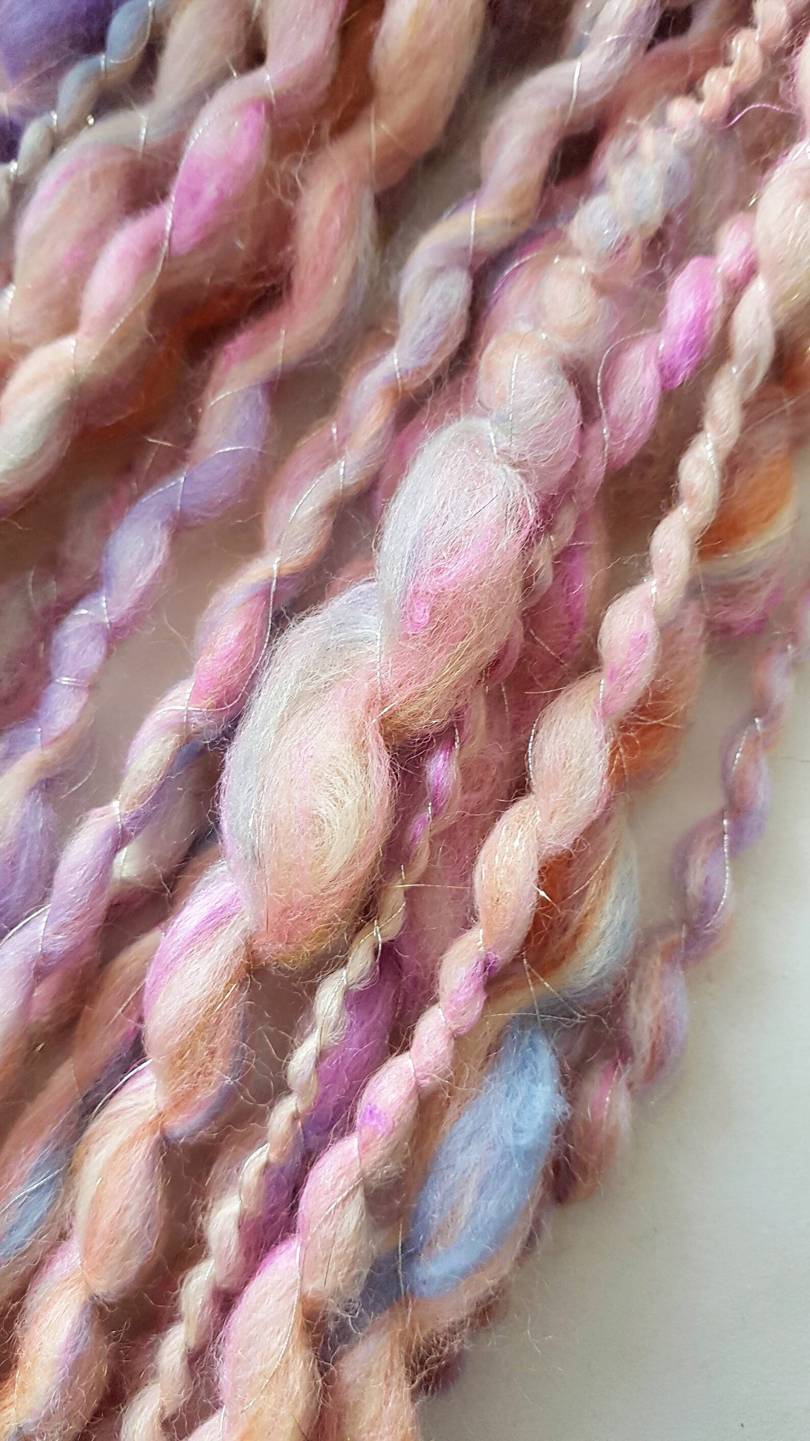 Chunky Handspun Pastel Rainbow Yarn. 50 Grams 18 Metres. - Etsy