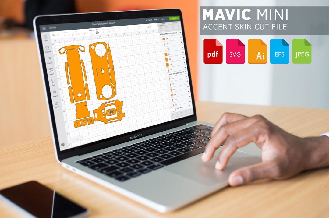 DJI Mavic Mini Accent Skin Vector - Etsy