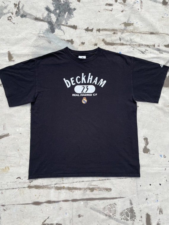 Y2K Real Madrid David Beckham Adidas Player T- Shirt-… - Gem
