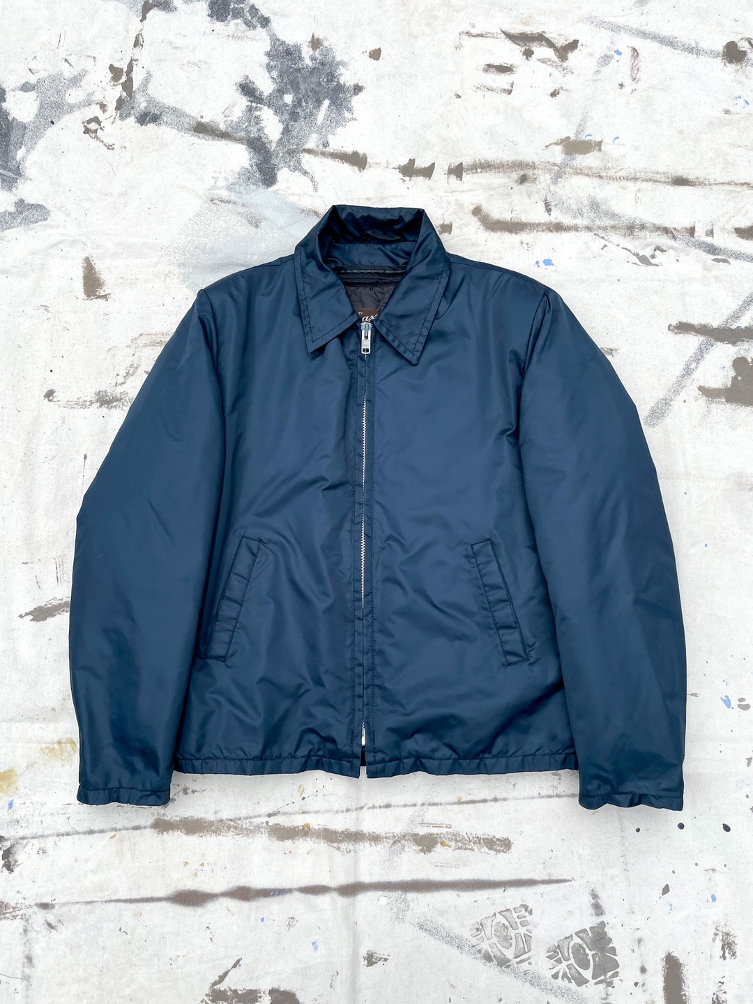 Vintage Navy Work Jacket 1980s - Etsy