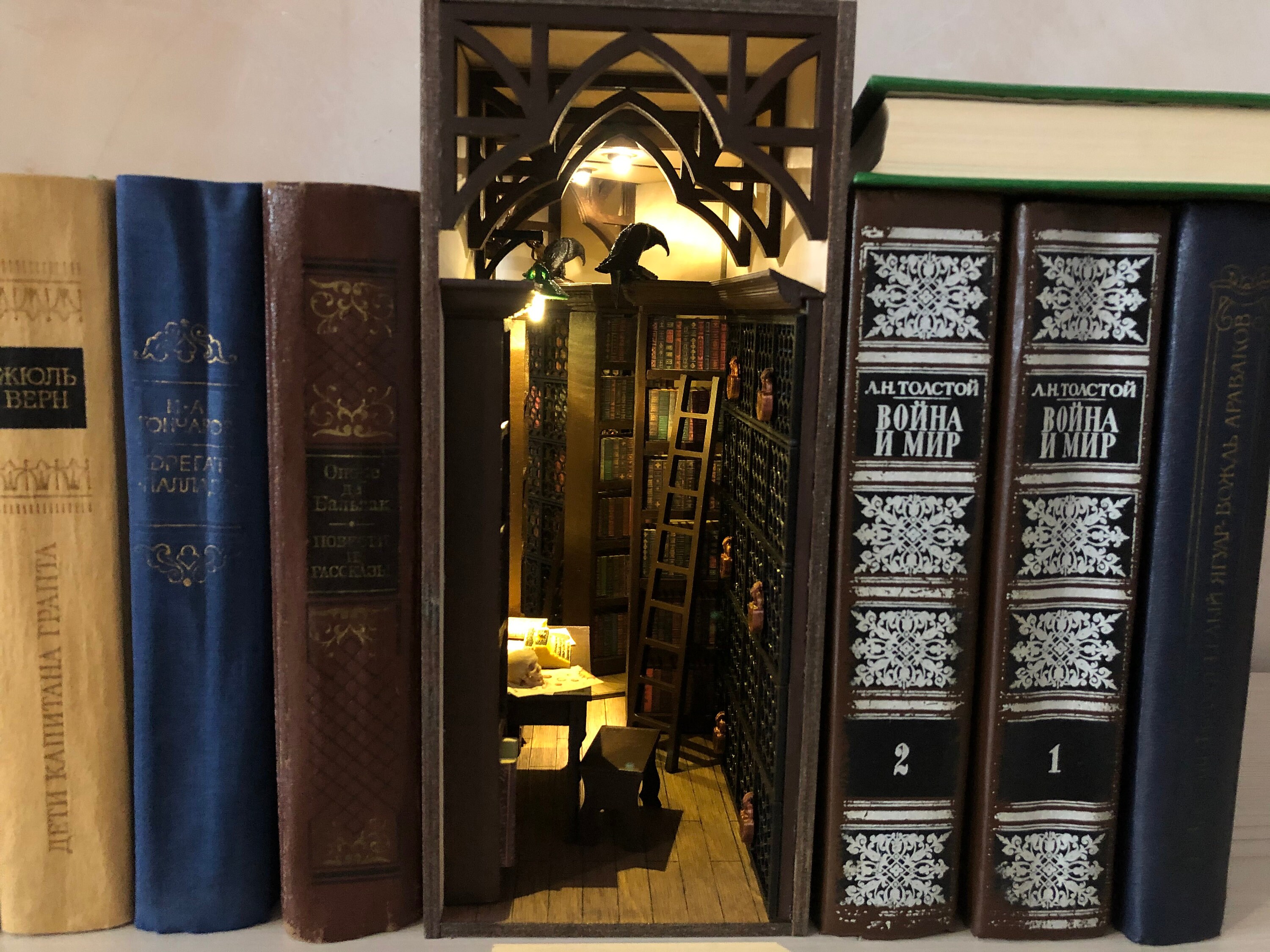 Book nook library Book nook shelf insert Bookshelf insert | Etsy