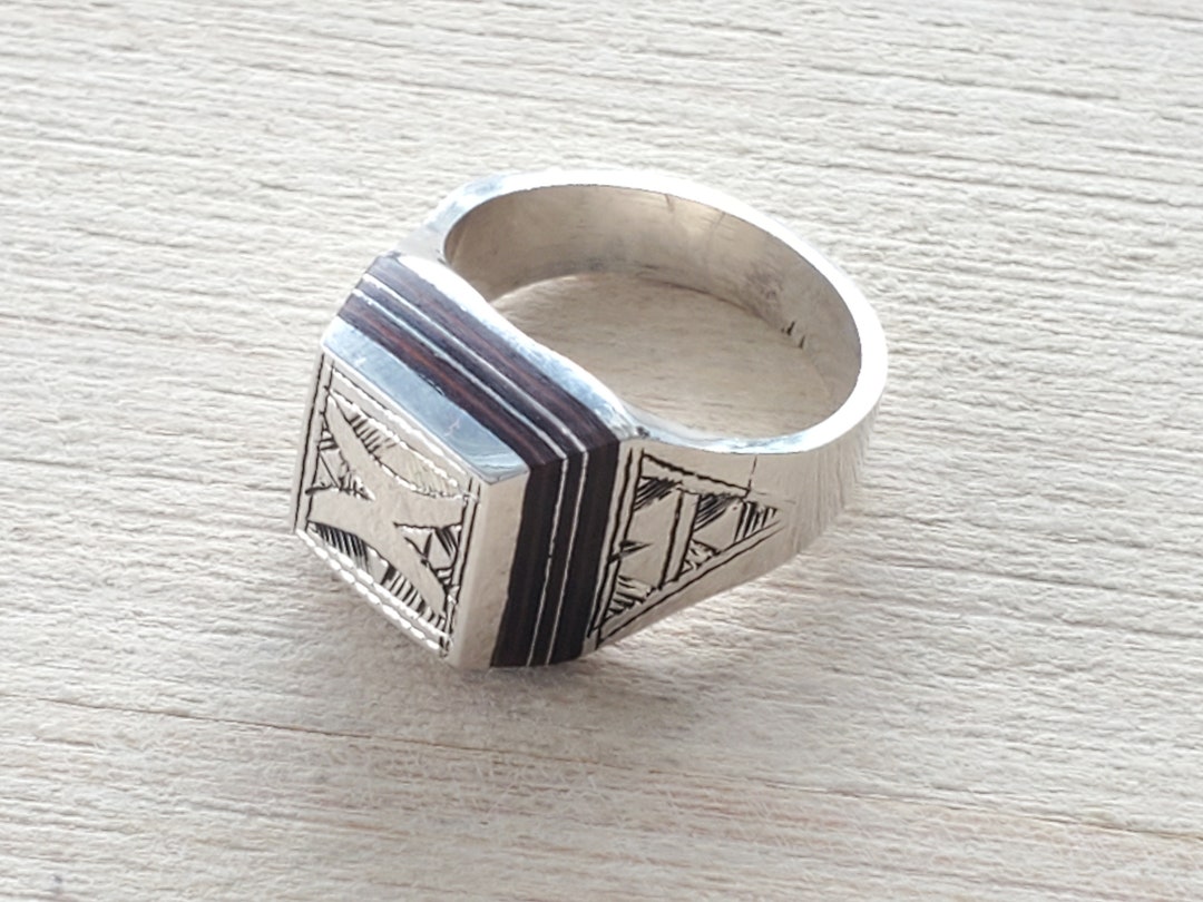 Handmade African Tuareg Ring Ethnic Tribal Jewelry Silver Hippy Gypsy ...