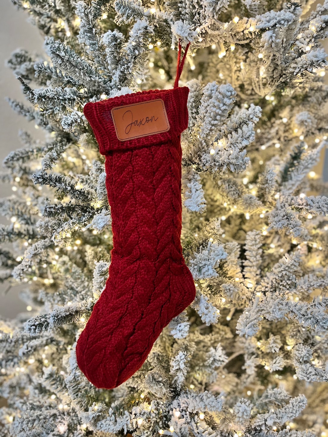 Personalized Name Knit Sock Stockings Christmas - Etsy
