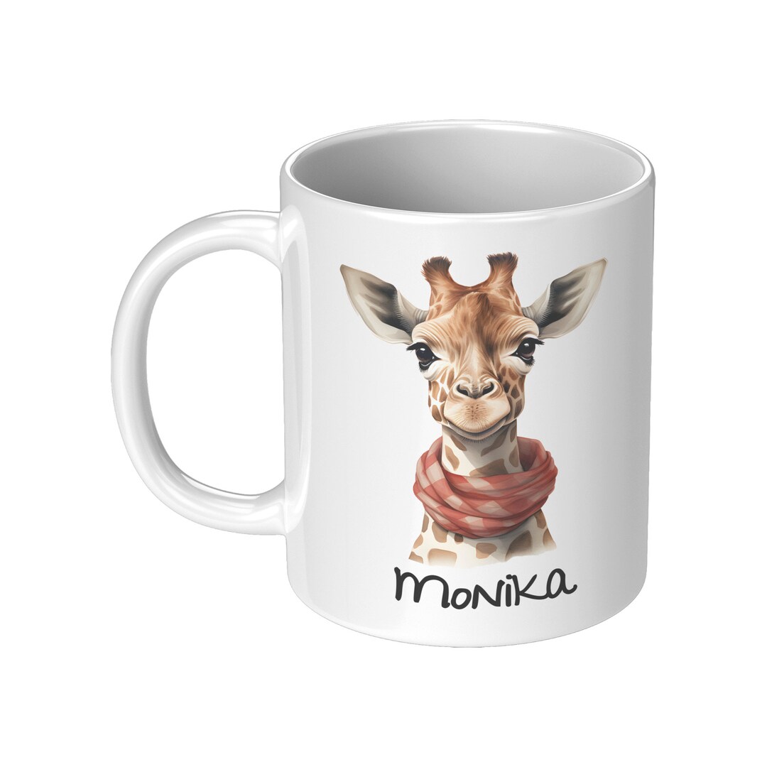 Giraffe Mug Personalized Mug Custom Giraffe Name Coffee Mug for Giraffe ...