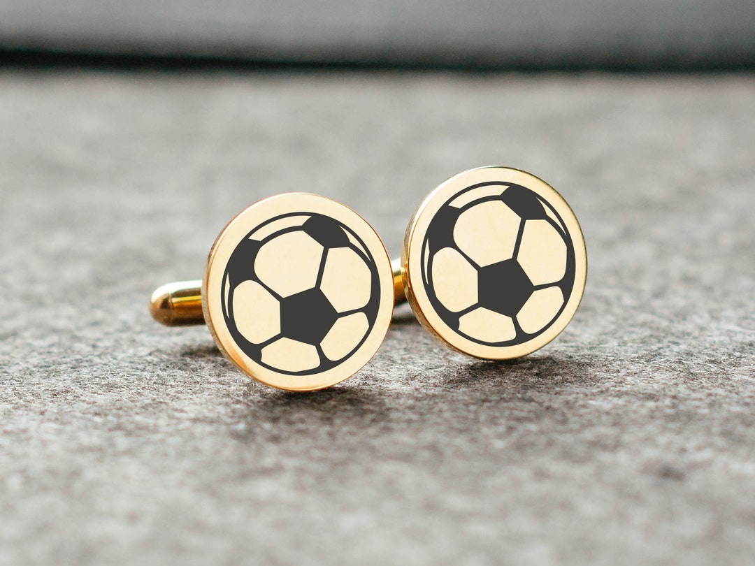 Soccer Ball Cuff Links Soccer Team Gifts Personalized Jewelry Gold ...