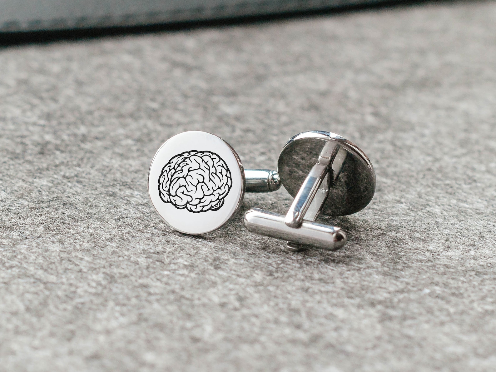 Neuroscience Custom Cufflinks Human Brain Neurosurgeon Gift Unique Tie ...