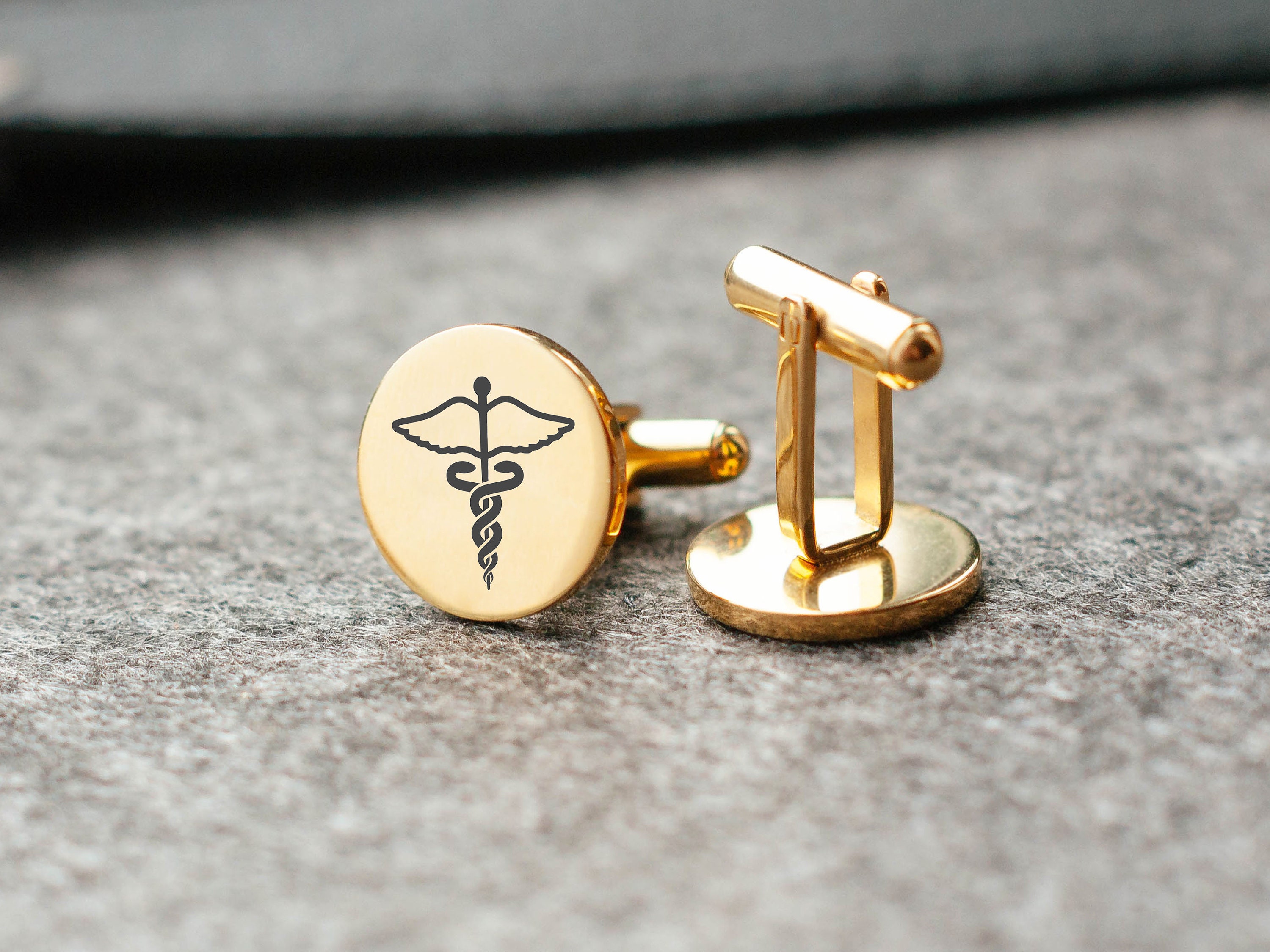 Medical Cufflinks Medical Symbol Personalized Doctor Gift Engraved Cuff ...