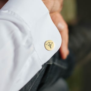 Medical Cufflinks Medical Symbol Personalized Doctor Gift Engraved Cuff ...