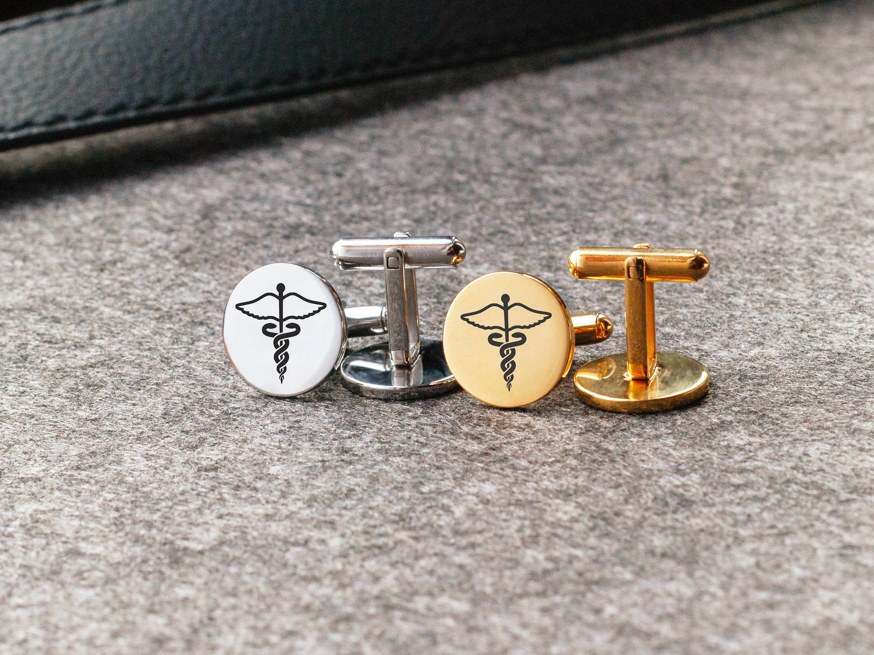 Medical Cufflinks Medical Symbol Personalized Doctor Gift - Etsy