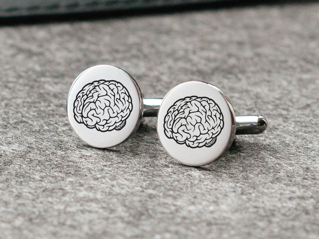 Neuroscience Custom Cufflinks Human Brain Neurosurgeon Gift Unique Tie ...