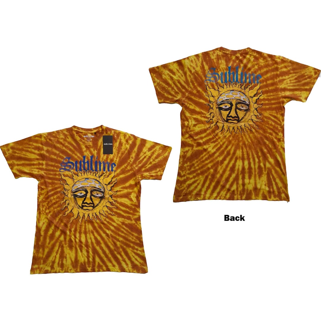 Sublime Sun Tie Dye T-shirt Fully Licensed - Etsy