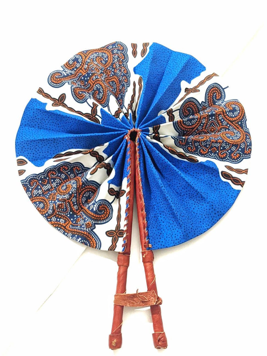 Authentic African Fabric Folding Fan: A Vibrant and Practical - Etsy