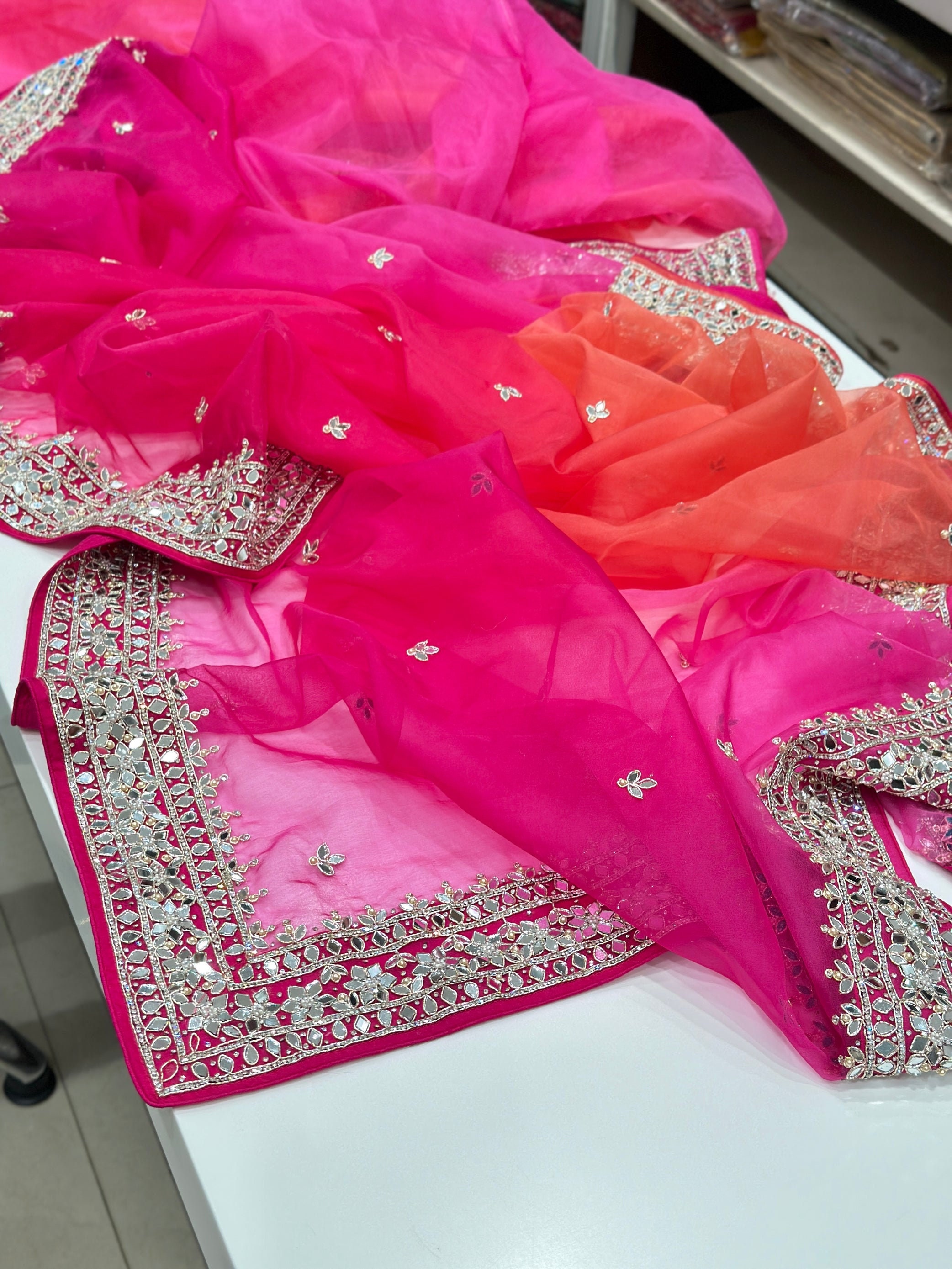 Shaded Organza Mirror Embroidery - Etsy