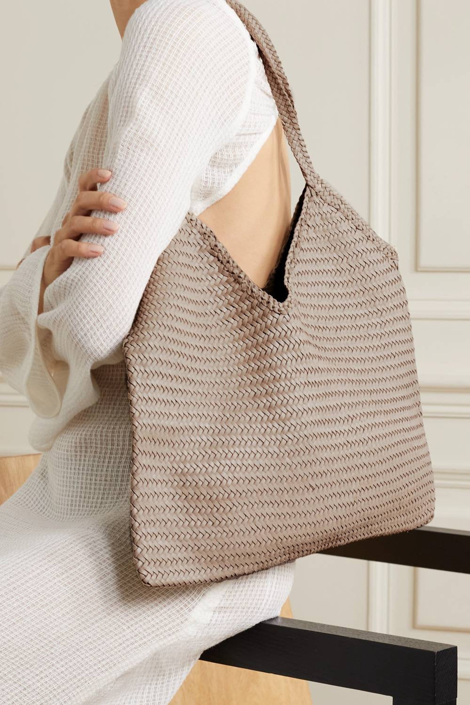 V SHAPE Woven Leather Tote BAG Size Big Y9988013VS YOCO - Etsy