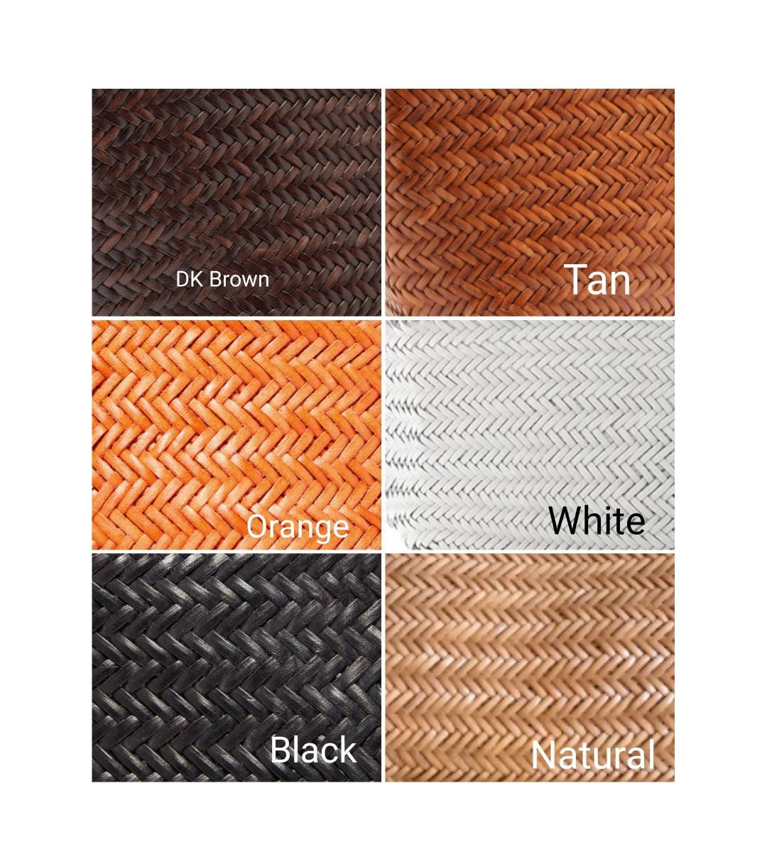 Woven Leather Tote Bag RIPRAP-G Size Small & Big Y99880RG | Etsy UK