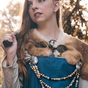Rabbit Fur Viking Cape: Medieval Norse Costume Cloak - Etsy