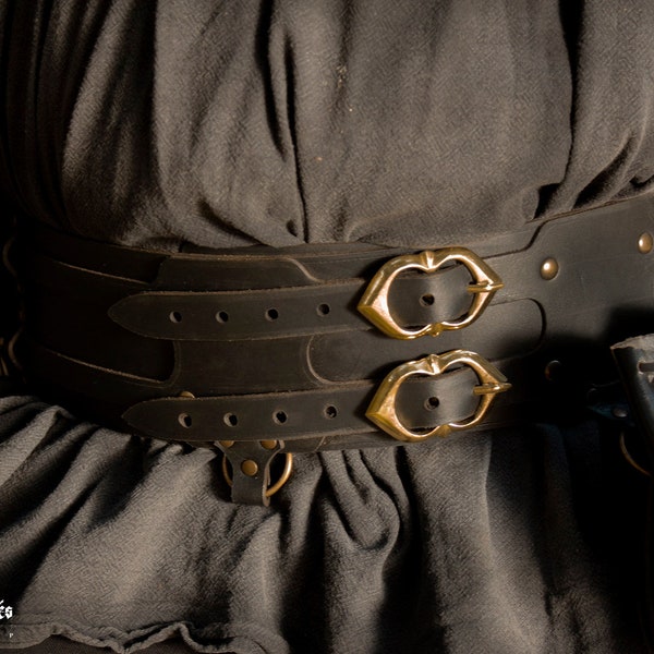 Medieval Black Belt - Etsy