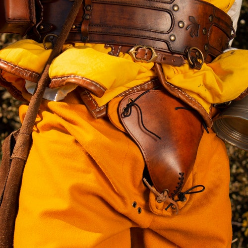 Brown Leather Medieval Codpiece for Your Larp Armor - Etsy