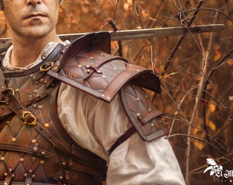 Larp Female Armor the Witcher Cosplay BLACK Costume Leather | Etsy