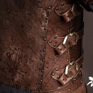 LARP Leather Armor, Brown Leather Breastplate, Brown Leather Armor - Etsy
