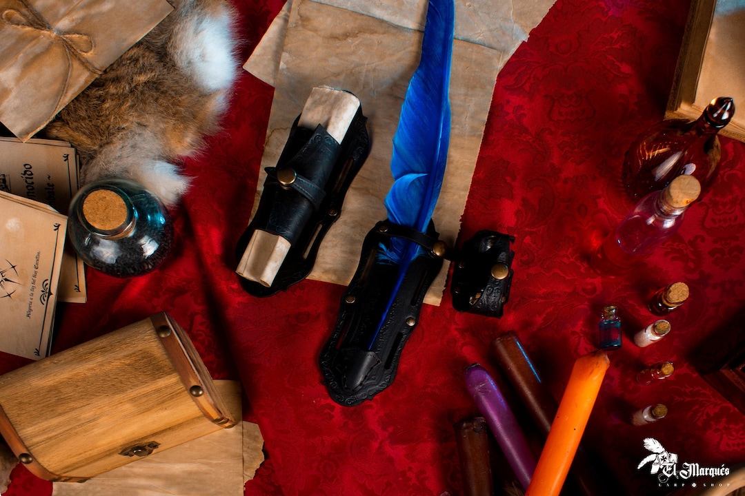 Magic Leather Calligraphy Set for a Witch or Wizard - Etsy