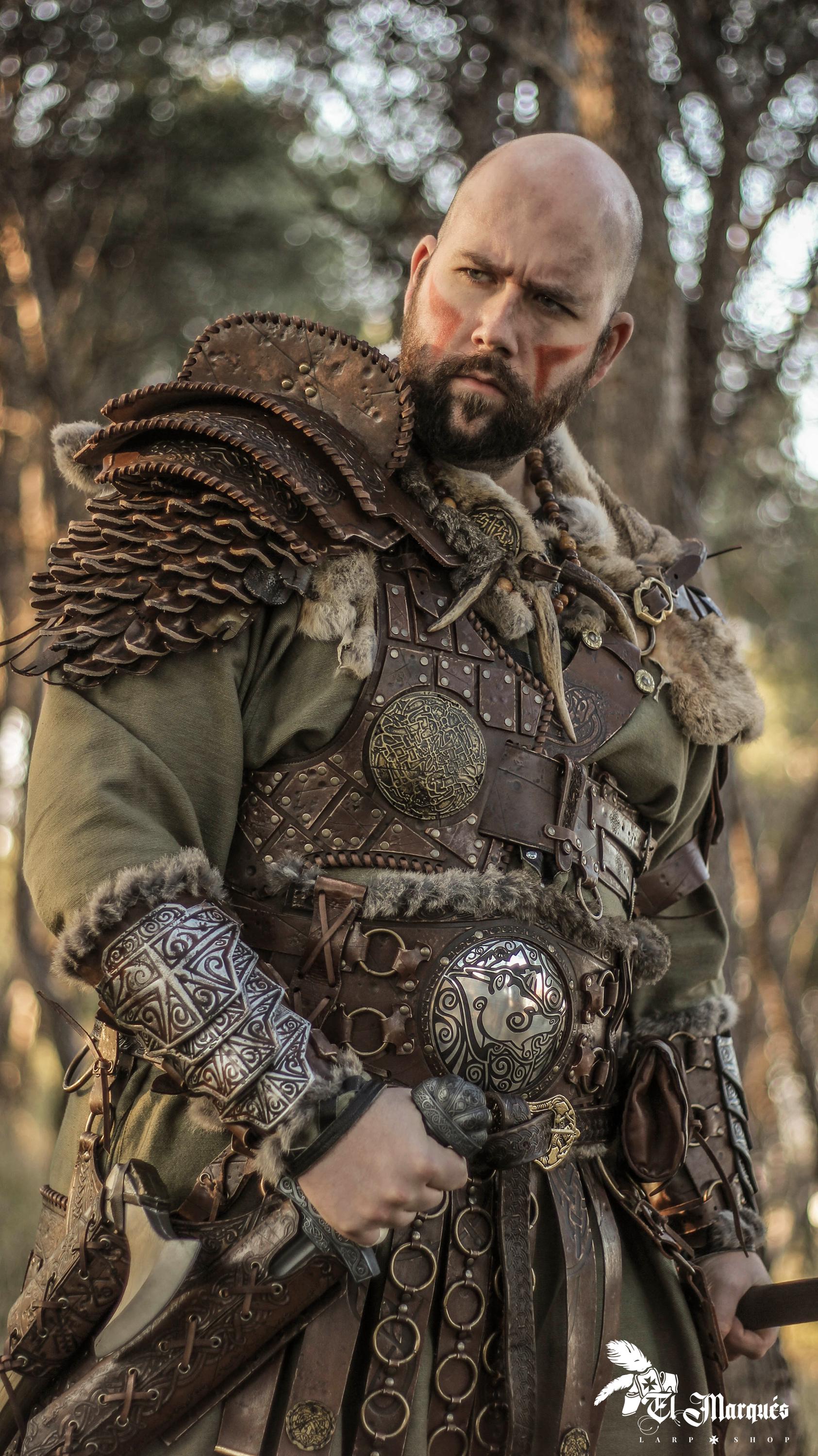 Larp Viking Armor. Leather Armor for a Celtic, Barbarian, Pagan or ...