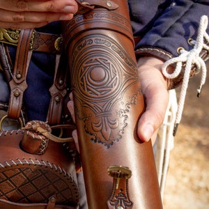 Medieval Leather Scroll Holder for Renaissance Fair or Larp - Etsy