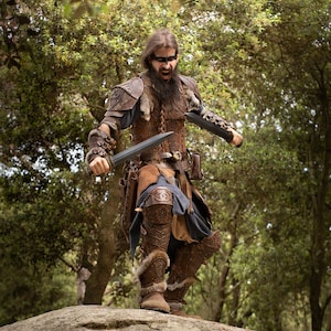 Brown Leather Viking Armor. FULL SET Larp Armor - Etsy