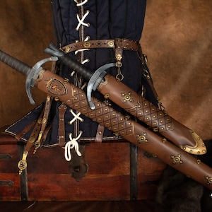Larp Weapon Sheath for Knight Noble Renaissance Fair Outfit With Foam ...