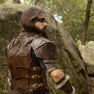 Brown Leather Viking Armor. FULL SET Larp Armor - Etsy