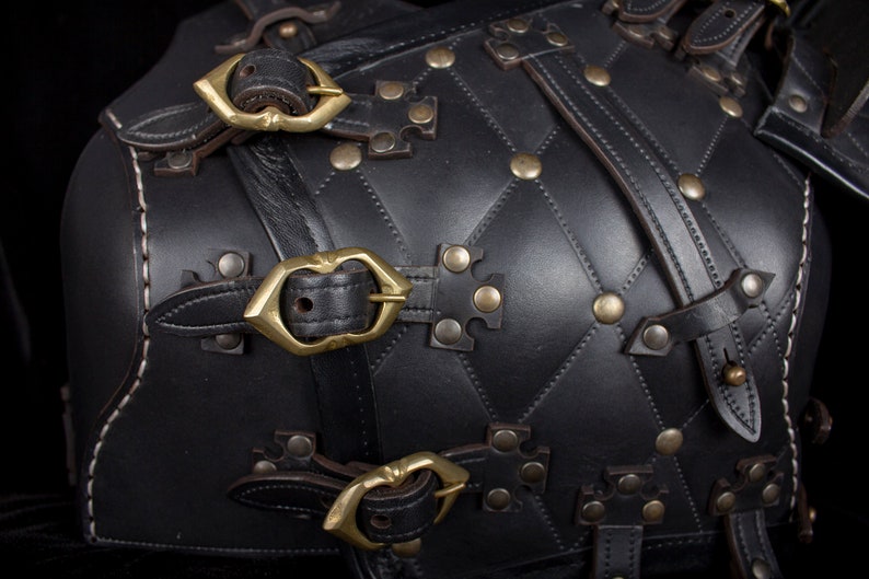 Larp Female Armor the Witcher Cosplay BLACK Costume Leather | Etsy