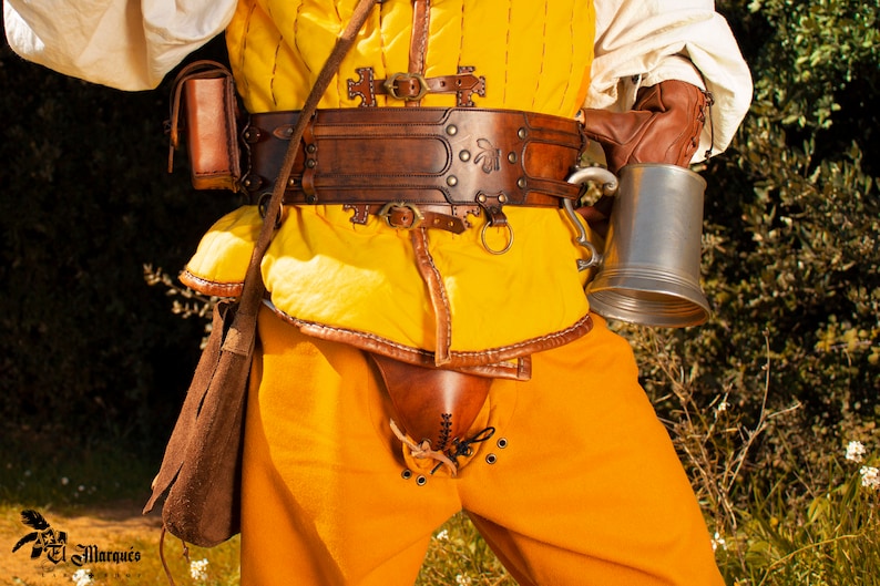 Brown Leather Medieval Codpiece for Your Larp Armor - Etsy