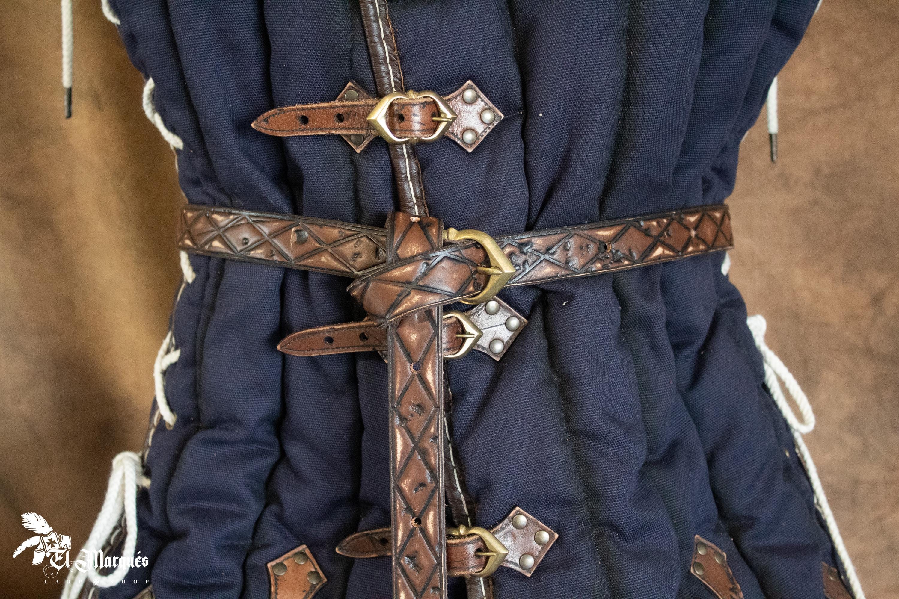 Medieval Leather Belt - the Witcher Inspired Belt for LARP, Cosplay ...