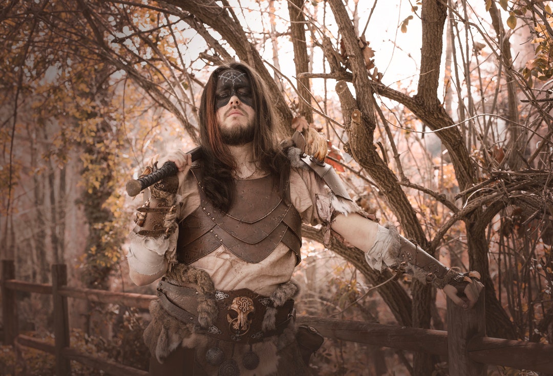 LARP Leather Berserker Armor: Handmade Fantasy Costume - Etsy
