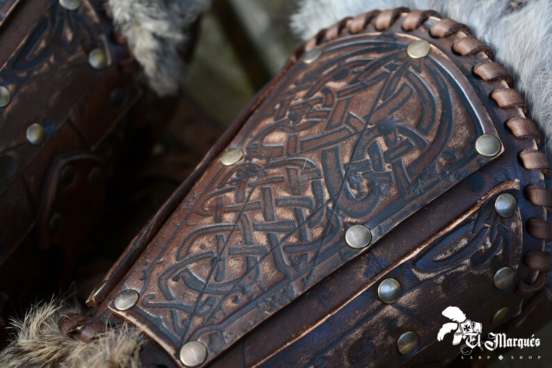 Viking Bracer God of War Armor Larp Style Norse. Bracers for - Etsy