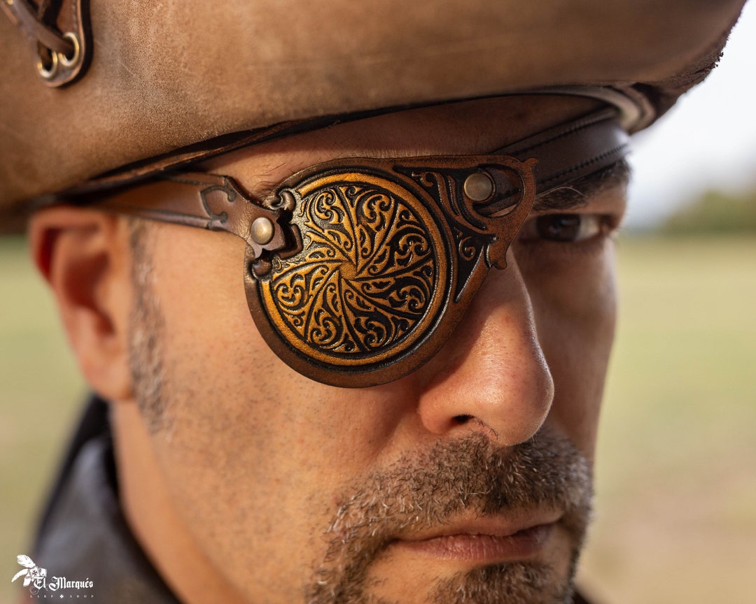 Steampunk Leather Eyepatch Inspired by Technology - Etsy