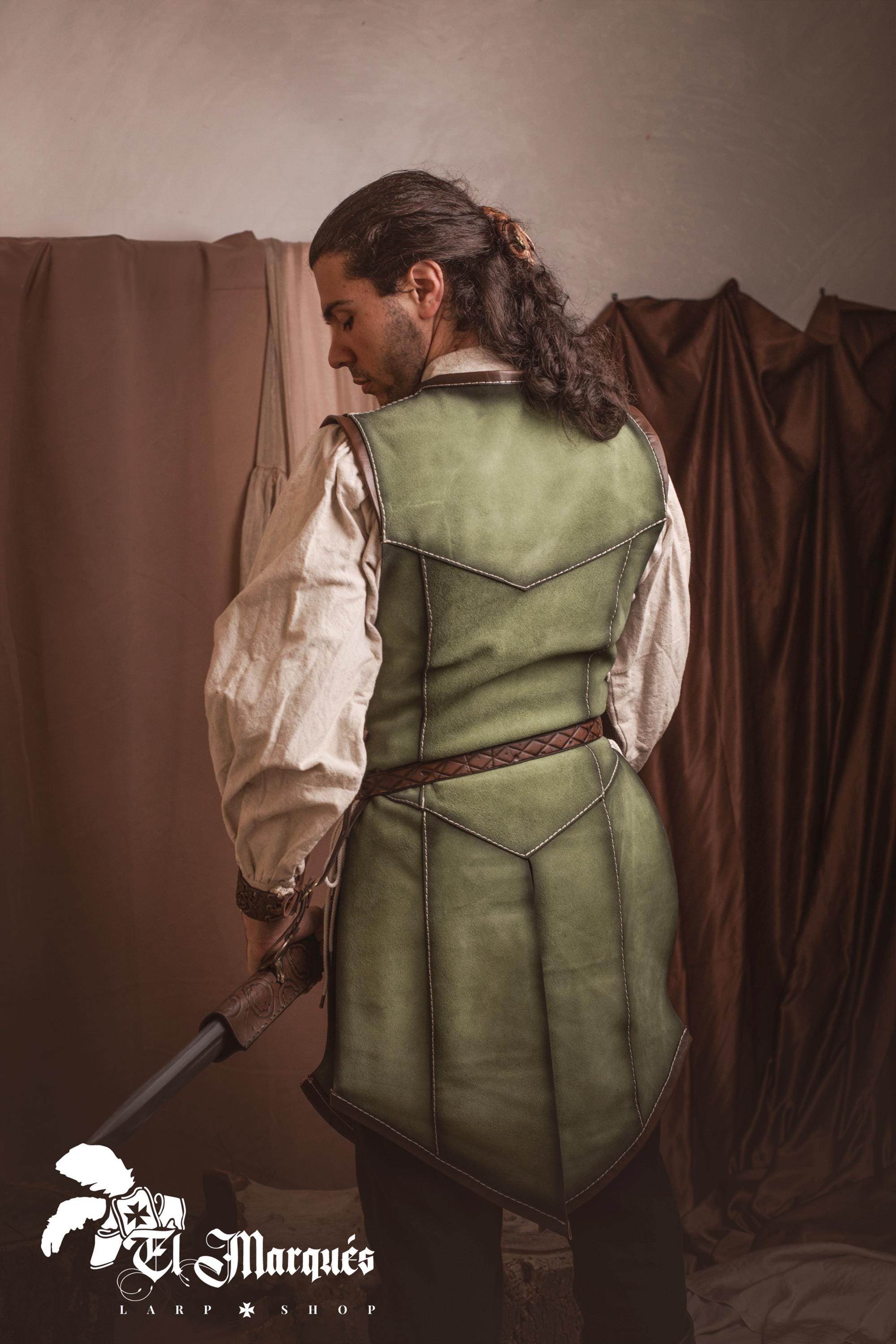 Medieval Leather Belt - the Witcher Inspired Belt for LARP, Cosplay ...