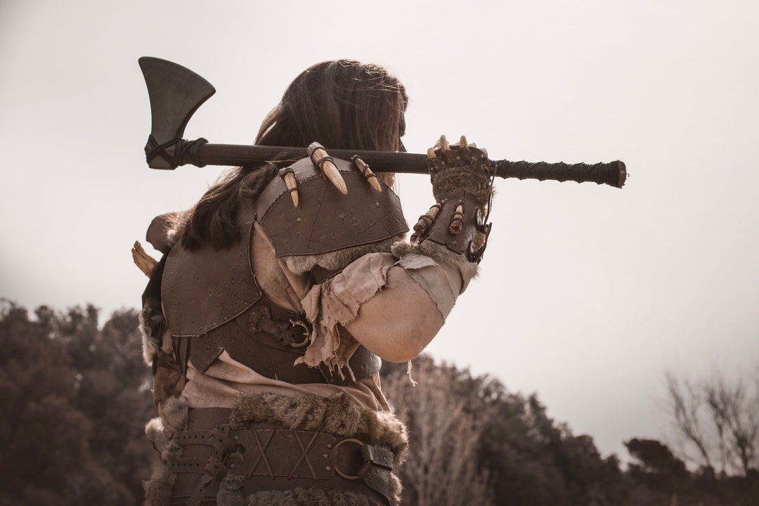 Armadura Berserker o barbaria. Armadura de cuero LARP. Armadura de ...